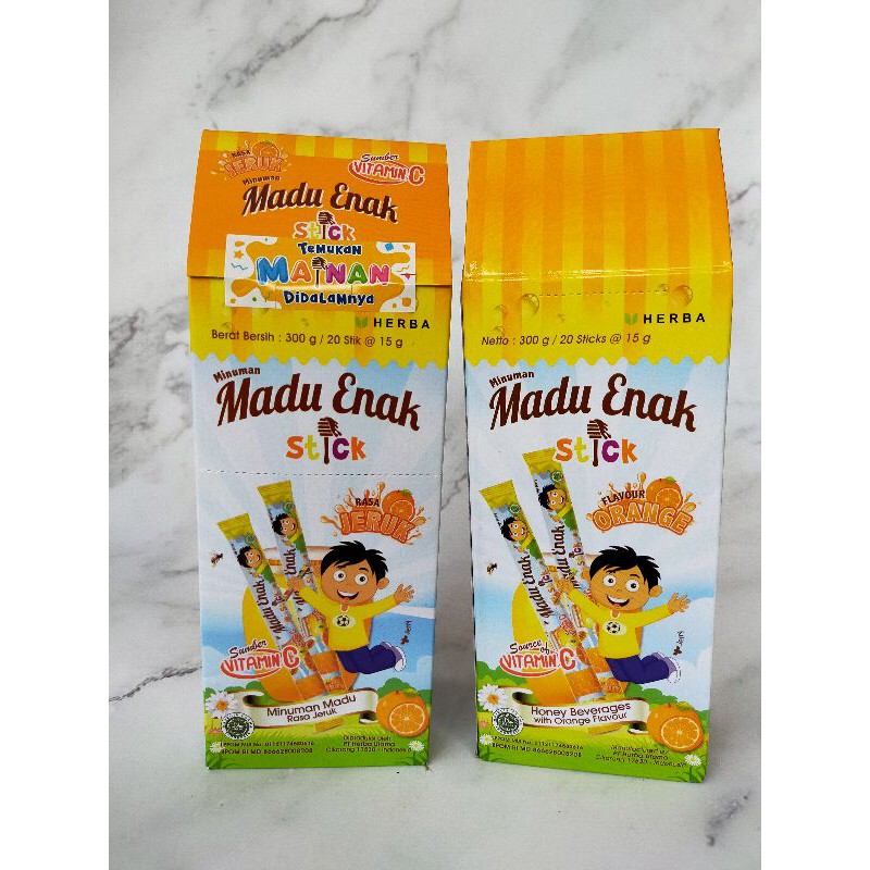 Jual Promo Habiskan Stok ED April 2026 Madu Enak Stick Rasa Jeruk Isi ...