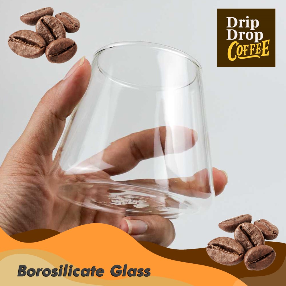 Jual Gelas Kopi Teh Unik Borosilicate Glass 300ml | Shopee Indonesia