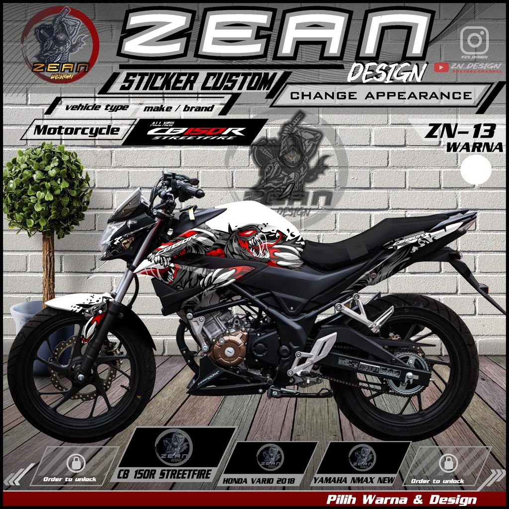 Jual Decal Sticker Striping Motor CB 150R Streetfire Fullbody - Dekal ...