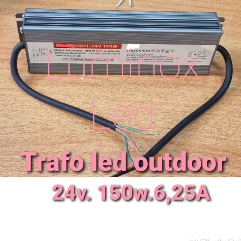Jual driver led outdoor 24v 150watt / trafo power supply led 150 watt ...