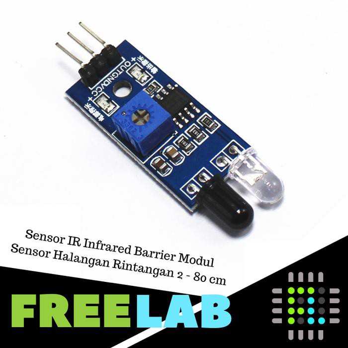 Jual Sensor IR Infrared Barrier Module Sensor Halangan Rintangan u ...