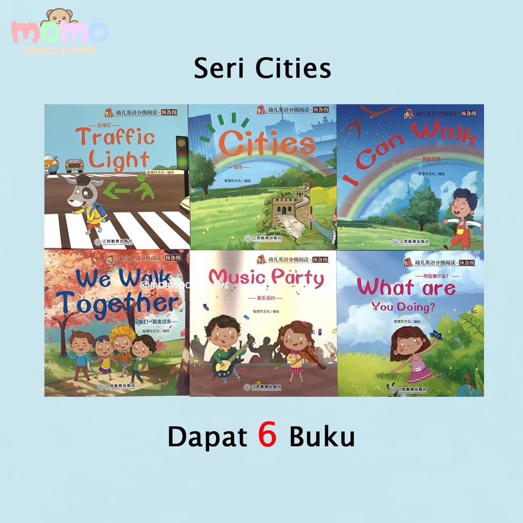 Jual [MOMO] EB11 (Isi 6 Buku) Buku Cerita Anak Bahasa Inggris (Umur 2-5 ...