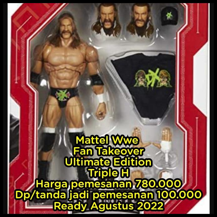 Jual Mattel Wwe Fan Takeover Ultimate Edition Triple H | Shopee Indonesia