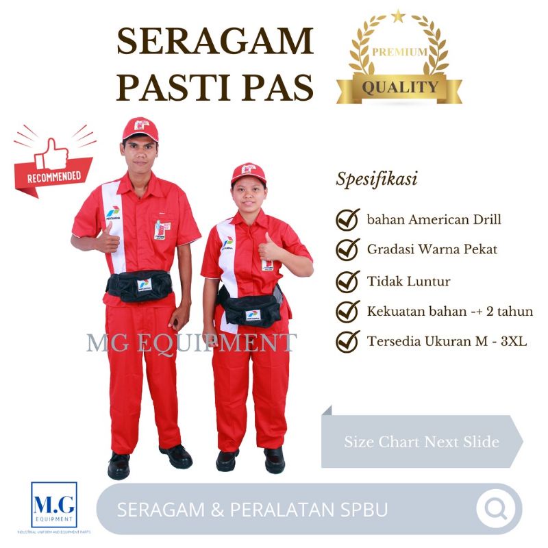 Jual SERAGAM SPBU PASTI PAS SATU SET LENGKAP TOPI + TAS OPERTOR ...