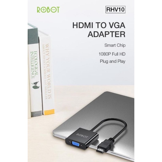 Jual ROBOT RHV10 HDMI TO VGA ADAPTER | Shopee Indonesia