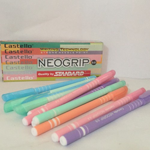 Jual Pulpen Set Pack Standard Castello Neogrip 0.5 mm Isi 12 Pcs Murah ...