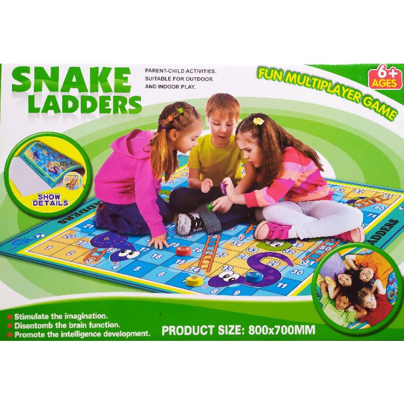 Jual Obral Playmat Snakes and Ladders/ Mainan Anak Ular Tangga Besar ...