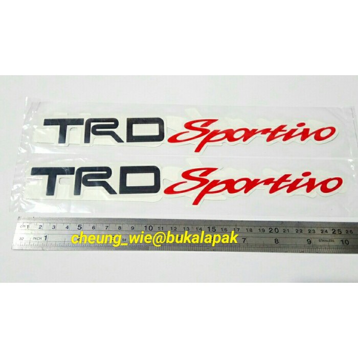 Jual stiker - Sticker TRD Sportivo Transparan 25cm sepasang 2bh ...