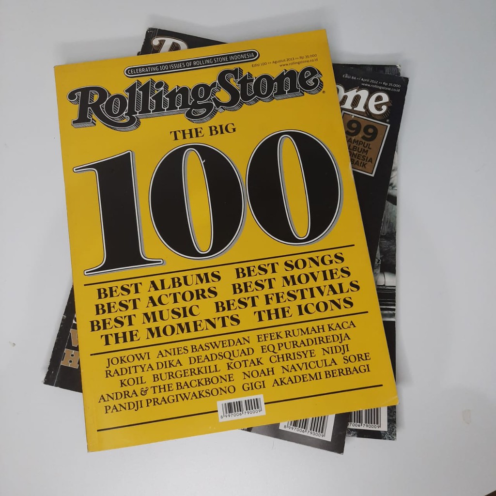 Jual MAJALAH ROLLING STONE EDISI COVER THE BIG 100 (SECONDHAND/PRELOVED) | Shopee Indonesia