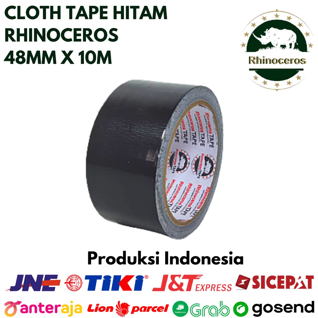 Jual Cloth Tape RHINOCEROS TAPE Lakban Kain Lakban Jilid Solatip Kain ...