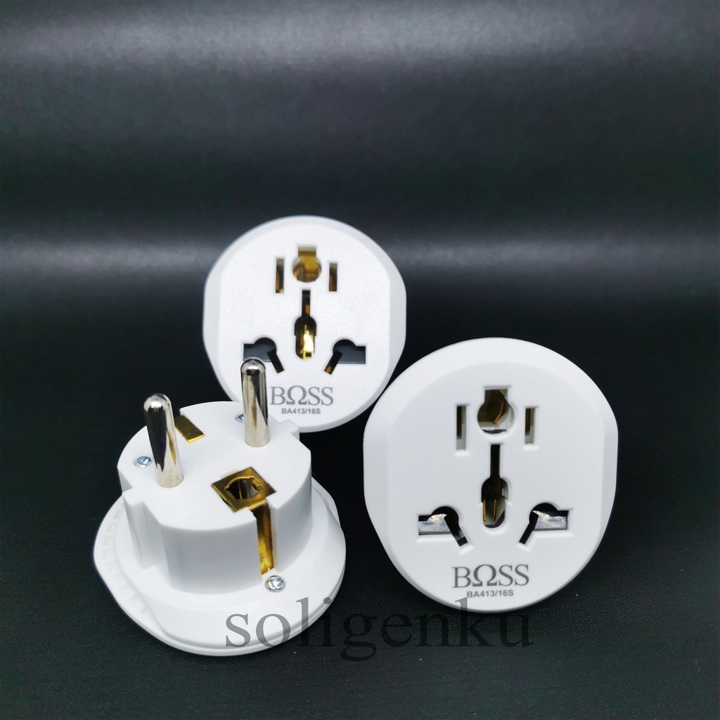 Jual BOSS / Over Steker Universal 16A 250V BOSS / BA41316S Adaptor Boss ...