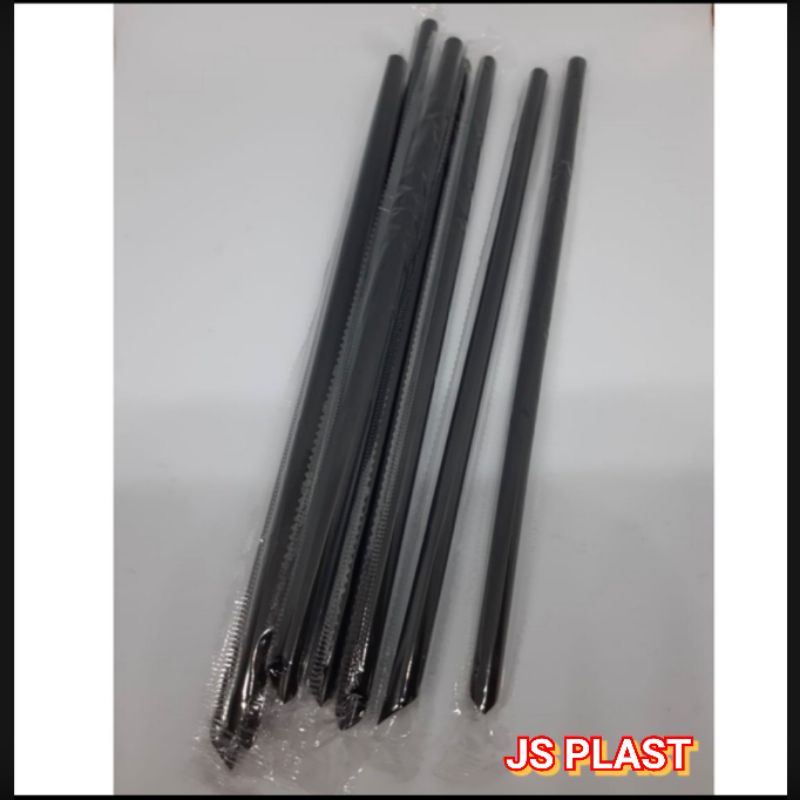 Jual (ISI 250PCS) Sedotan 6mm Hitam Steril Runcing Higenis - Sedotan ...