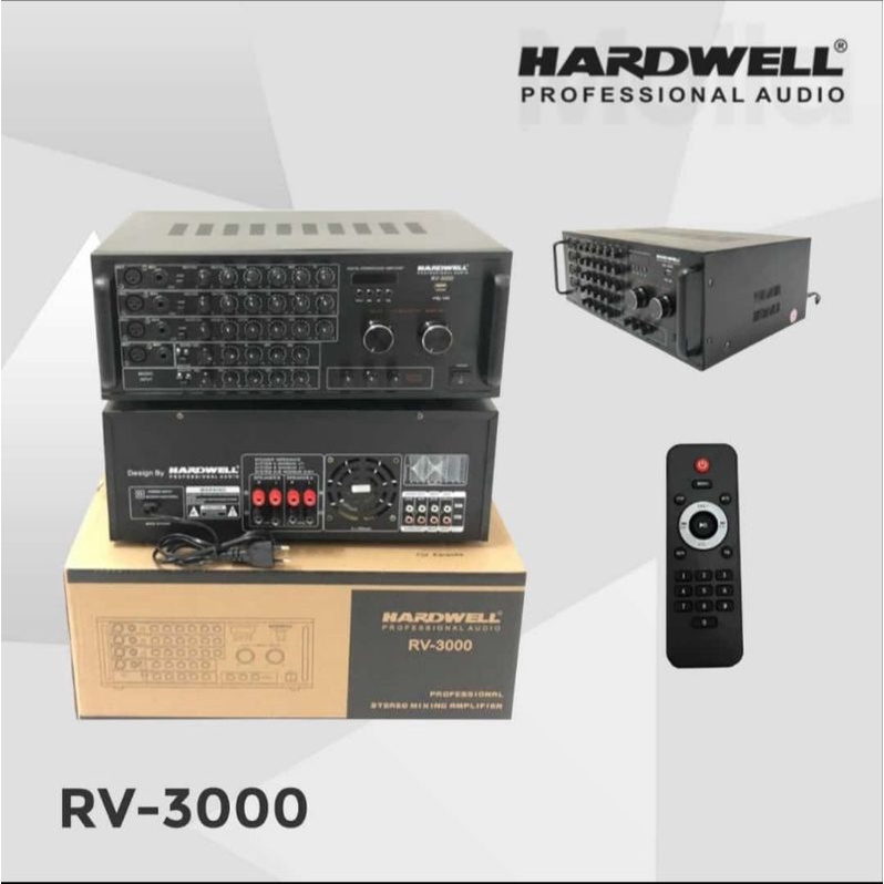 Jual POWER AMPLIFIER HARDWELL RV-3000 BLUETOOTH USB ORIGINAL | Shopee ...