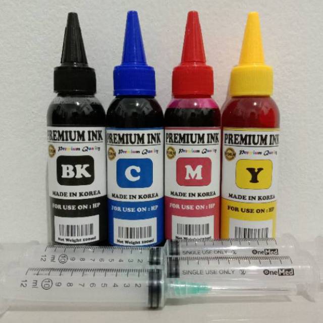 Jual TINTA ISI ULANG / REFILL PRINTER HP ISI 100ML PREMIUM INK ( BONUS ...