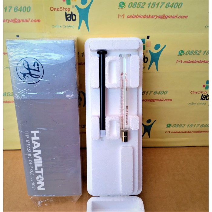 Jual Syringe Microliter 10 uL cemented needle point style 2 HAMILTON ...