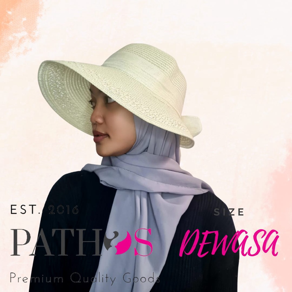 Jual Topi Caddy Wanita Sintong Visor Lebar Putih Untuk Haji Dan Umroh ...