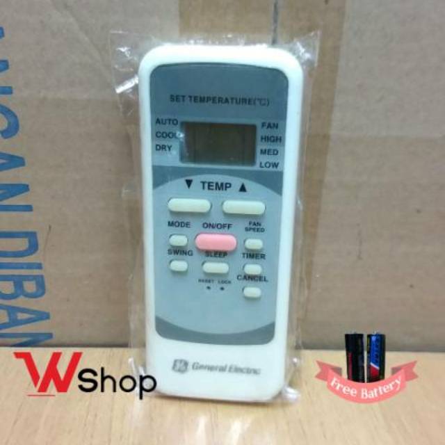 Jual Remot/Remote AC General Electric - ORIGINAL - Air Conditioner ...