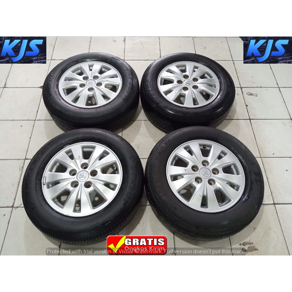 Jual VELG COPOTAN MOBIL INOVA R15X6 5X114 SILVER + DUNLOP 205 65 R15 ...
