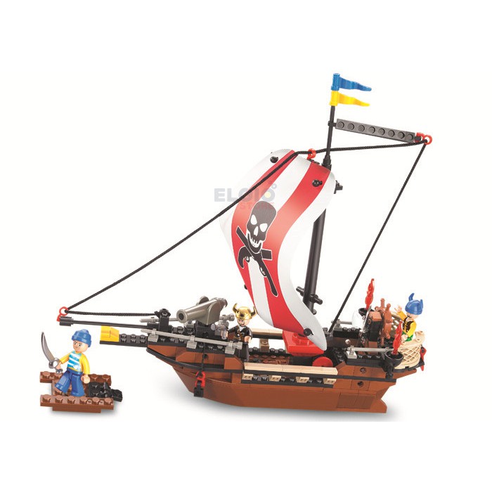 Jual Sluban Pirate Ship Warriors M38 B0279 / Perahu Kapal Bajak Laut ...