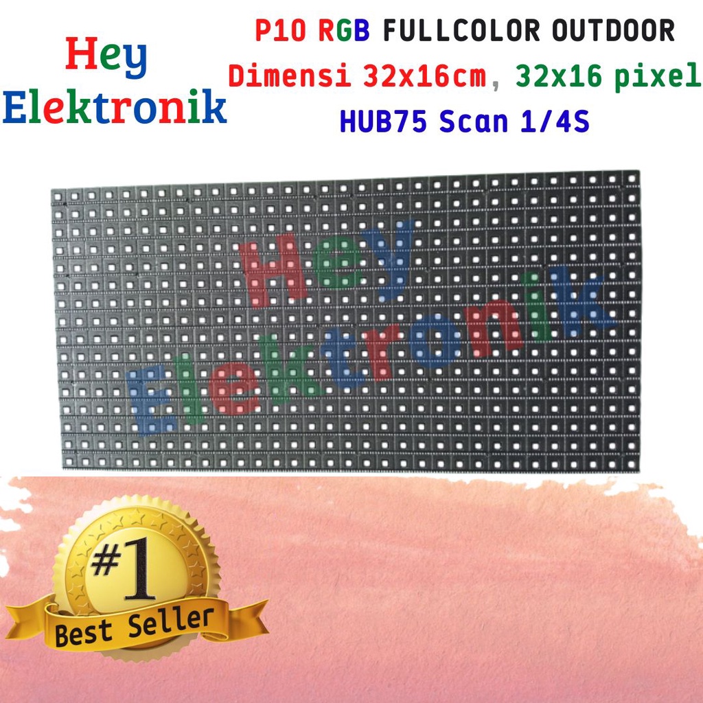Jual Panel Modul LED P10 RGB Fulloutdoor Scan 1/4 FULL COLOR SMD ...