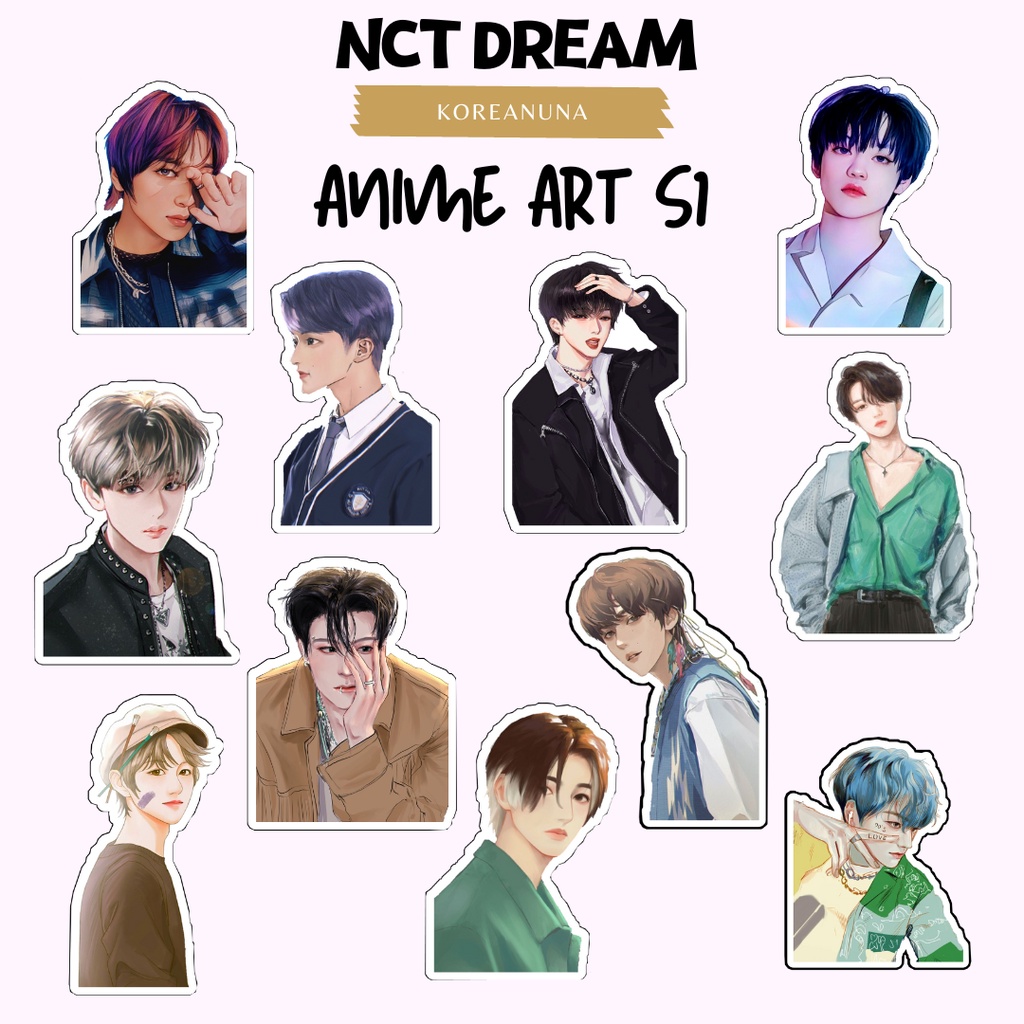 Jual Sticker Kpop Nct Dream Anime Art Kartun Chibi Lucu Aesthetic ...