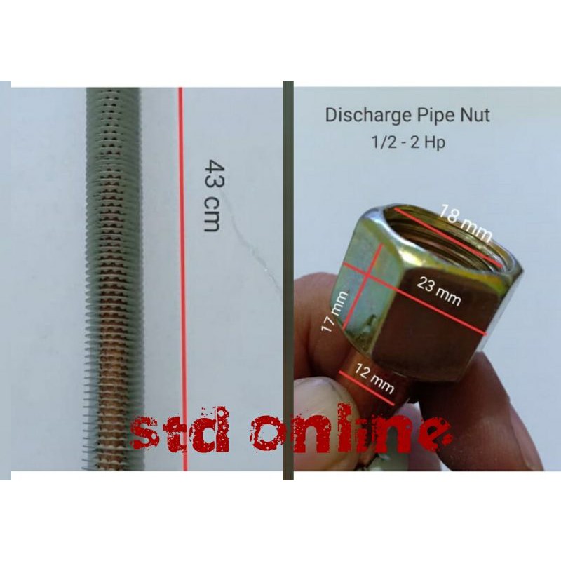 Jual PIPA ULIR 43CM DISCHAGER PIPE A UNTUK KOMPRESOR 1/2HP-2HP | Shopee ...