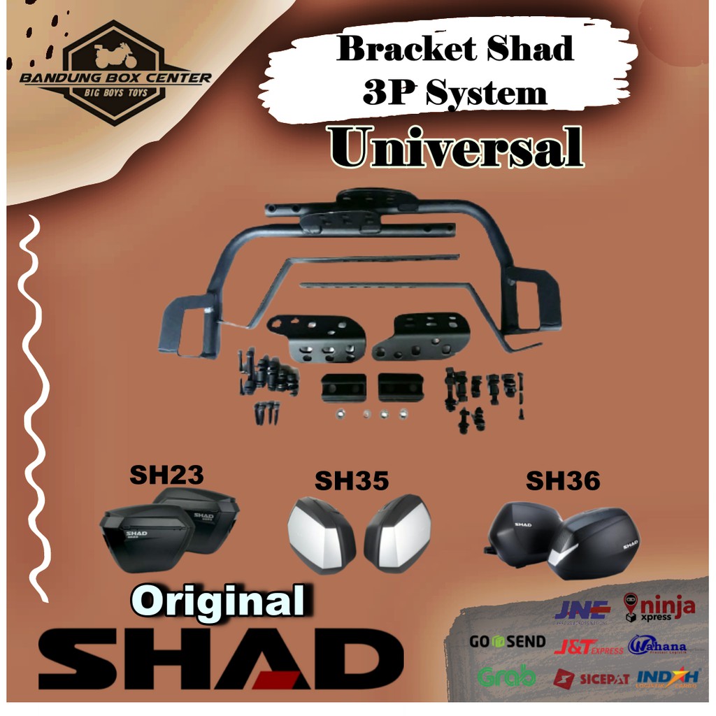 Jual Bracket Sidebox 3P System Universal Original Shad Breket Side box ...