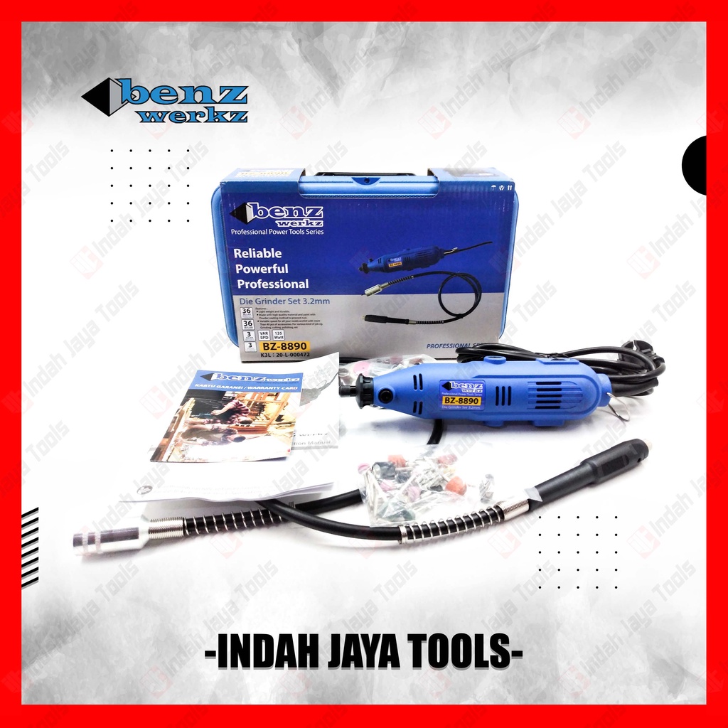 Jual BENZ BZ-8890 Mini Die Grinder Set - Tuner Set Gerinda Bor Mini ...