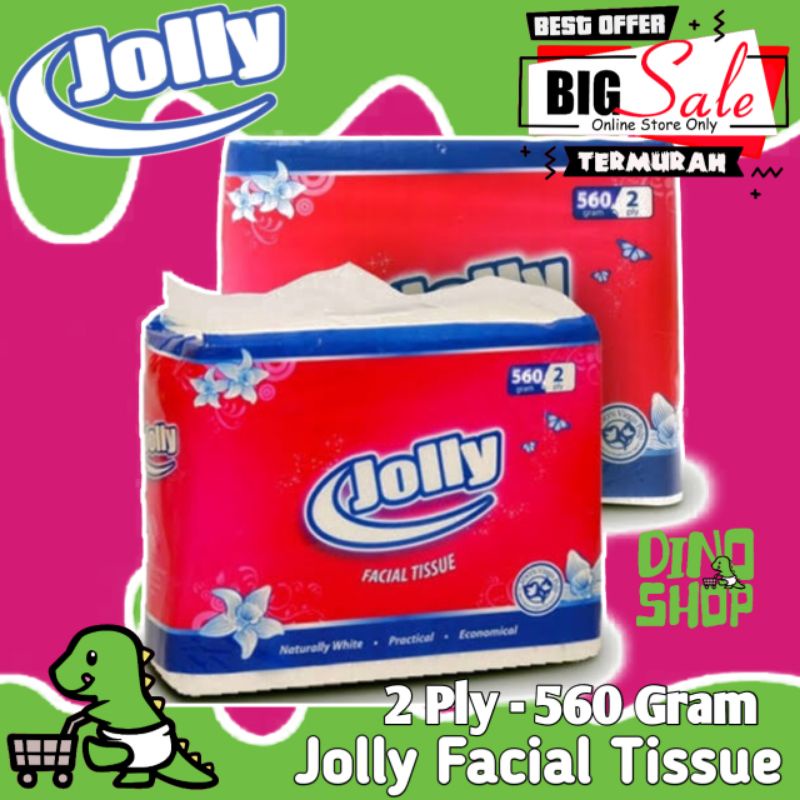 Jual Tissue Jolly 560 Gram 2 Ply (kemasan baru) | Shopee Indonesia
