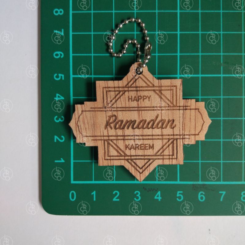 Jual EID MUBARAK AIDIL FITRI WOODEN ENGRAVED HANG TAG KEYCHAIN ...