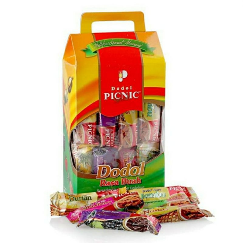 Jual Dodol Garut Picnic Aneka Rasa Buah Special Gift 700 Gram | Shopee ...