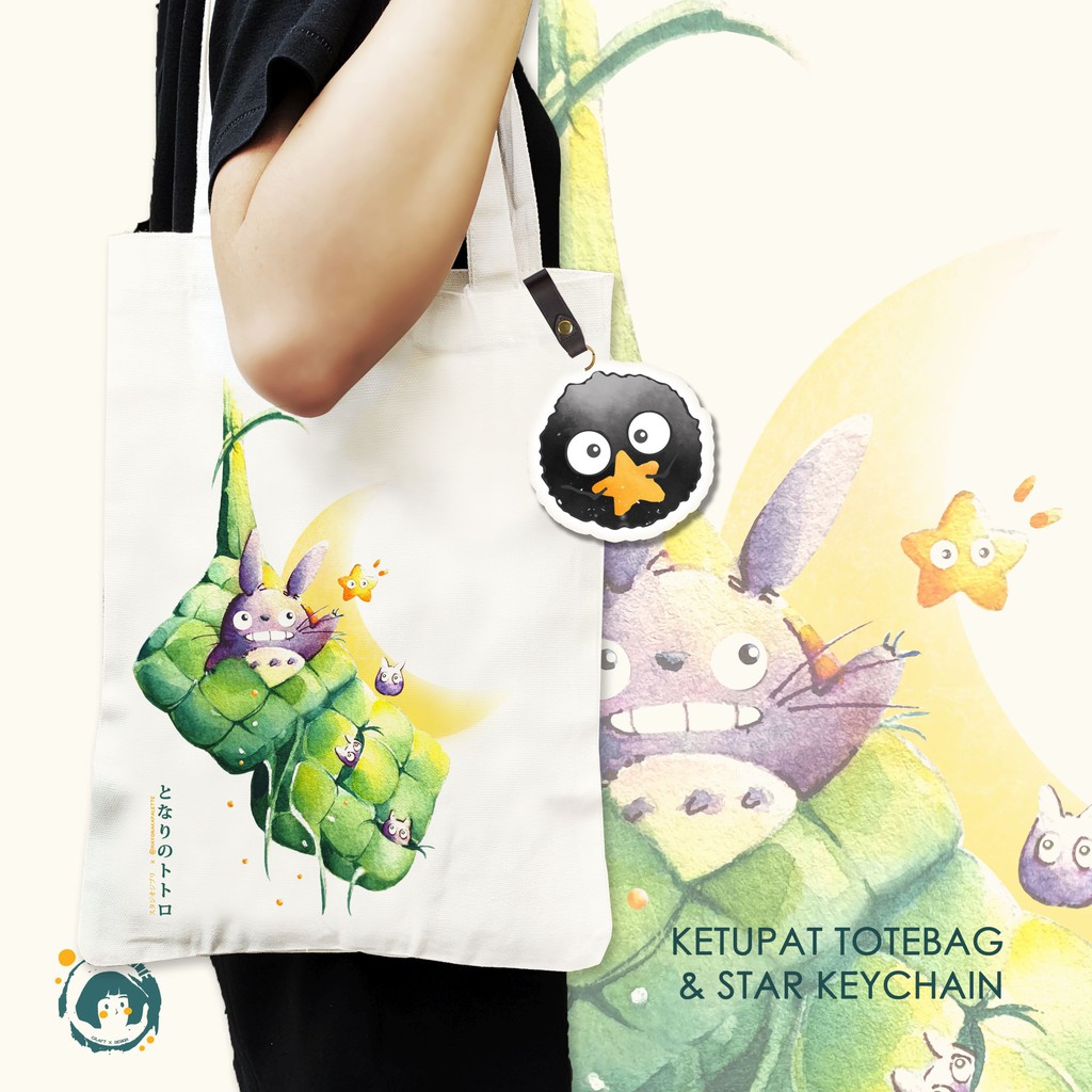 Jual MAYONAKA PALETTE Ghibli Ketupat & Maple Totebag / Doll Keychain ...