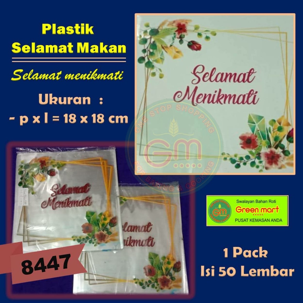 Jual Plastik Selamat Makan Selamat Menikmati Plastik OPP Ukuran 18 x 18 ... Jual Plastik Selamat Makan Selamat Menikmati Plastik OPP Ukuran 18 x 18 ...
