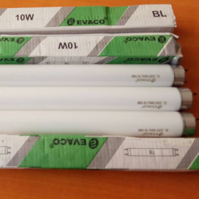 Jual Lampu nyamuk 10w EVACO 10WATT BL BIRU bisa utk sablon panjang 33cm ...