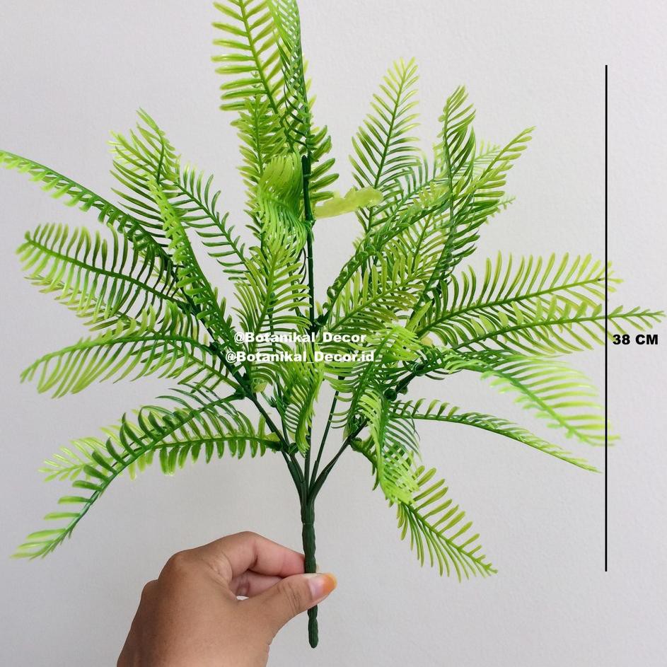 Jual Diskonϟflash Daun Artifisial Hijau Pinnae Fern Palsu 7stem Tanaman ...