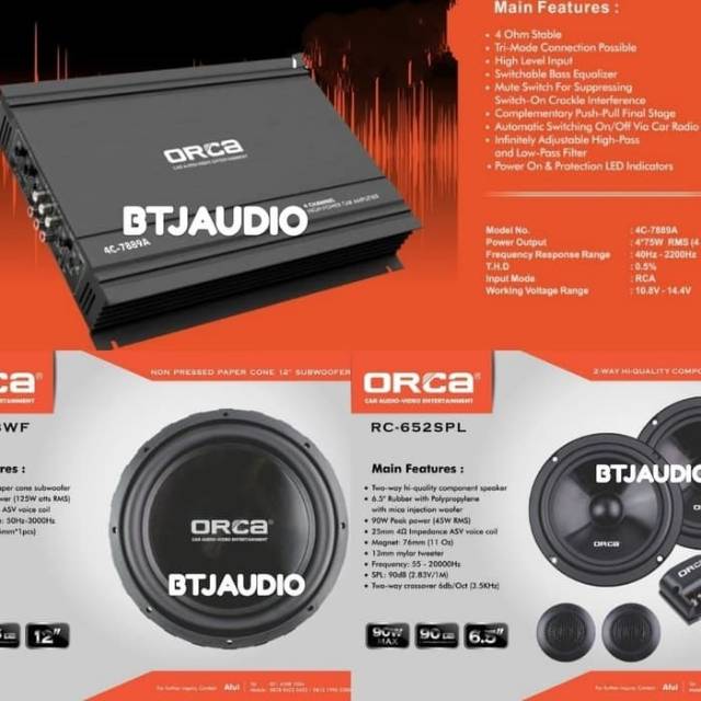 Jual PAKET AUDIO MOBIL MURAH BRAND by ORCA | Shopee Indonesia