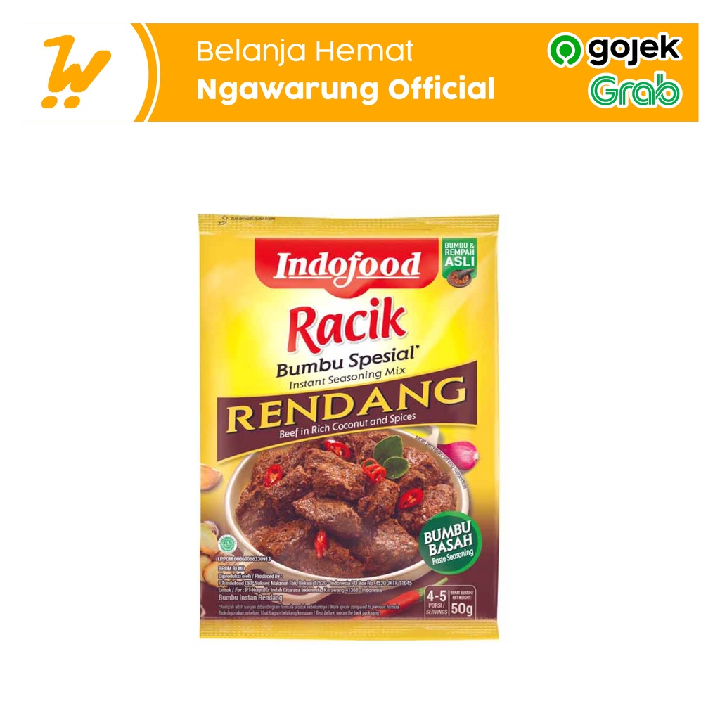 Jual Indofood Bumbu Spesial Racik Rendang 50G | Shopee Indonesia