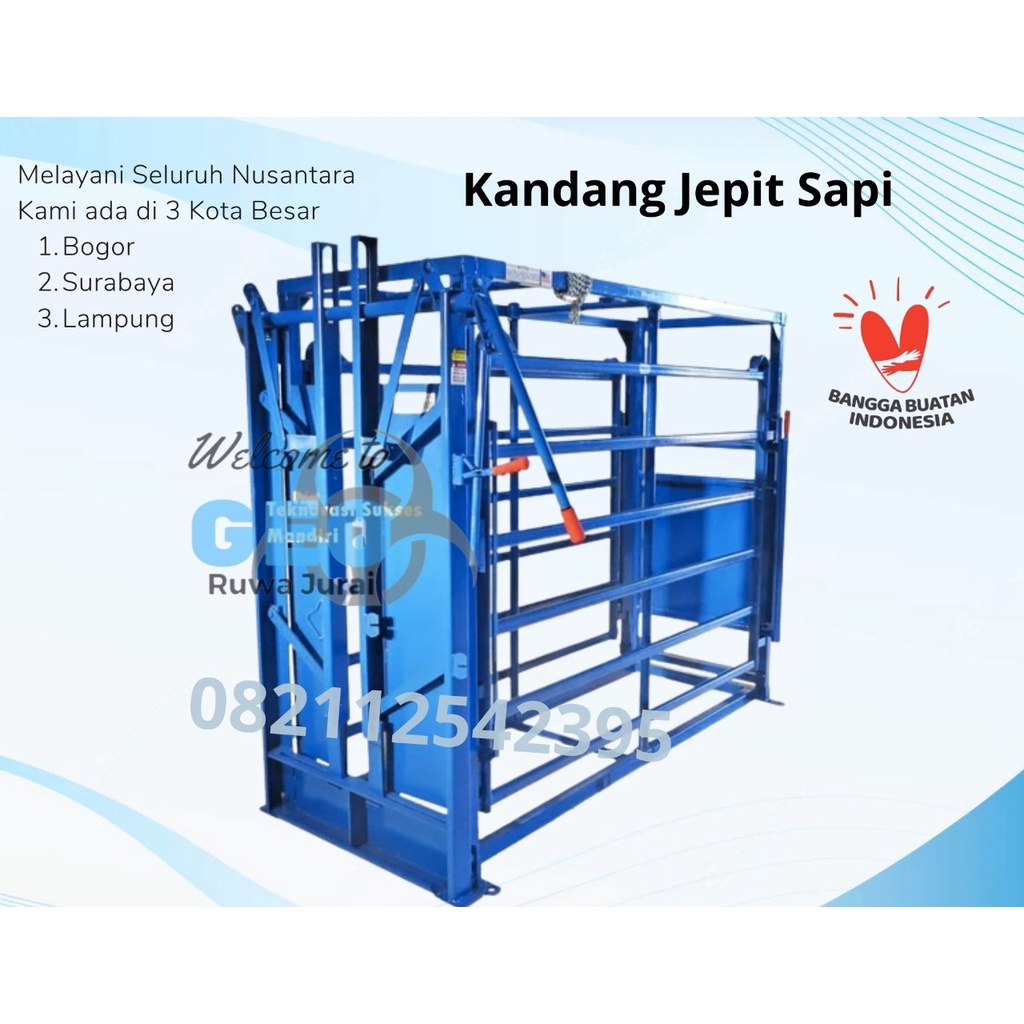 Jual Kandang Jepit Sapi Lokal Ekonomis Standar Restrain Cage | Shopee ...