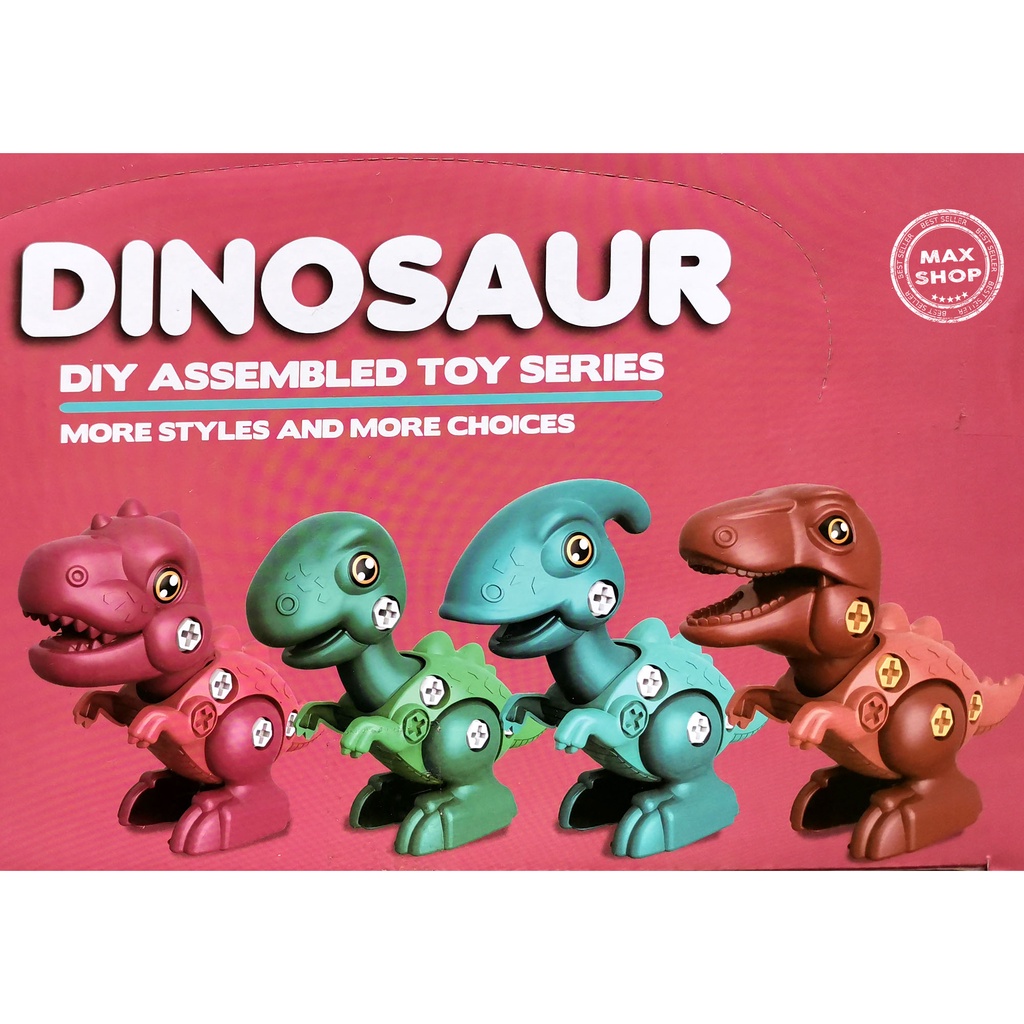 Jual Mainan Anak DIY Dino Dinosaurus Assemble Dinosaur Tool Bongkar ...