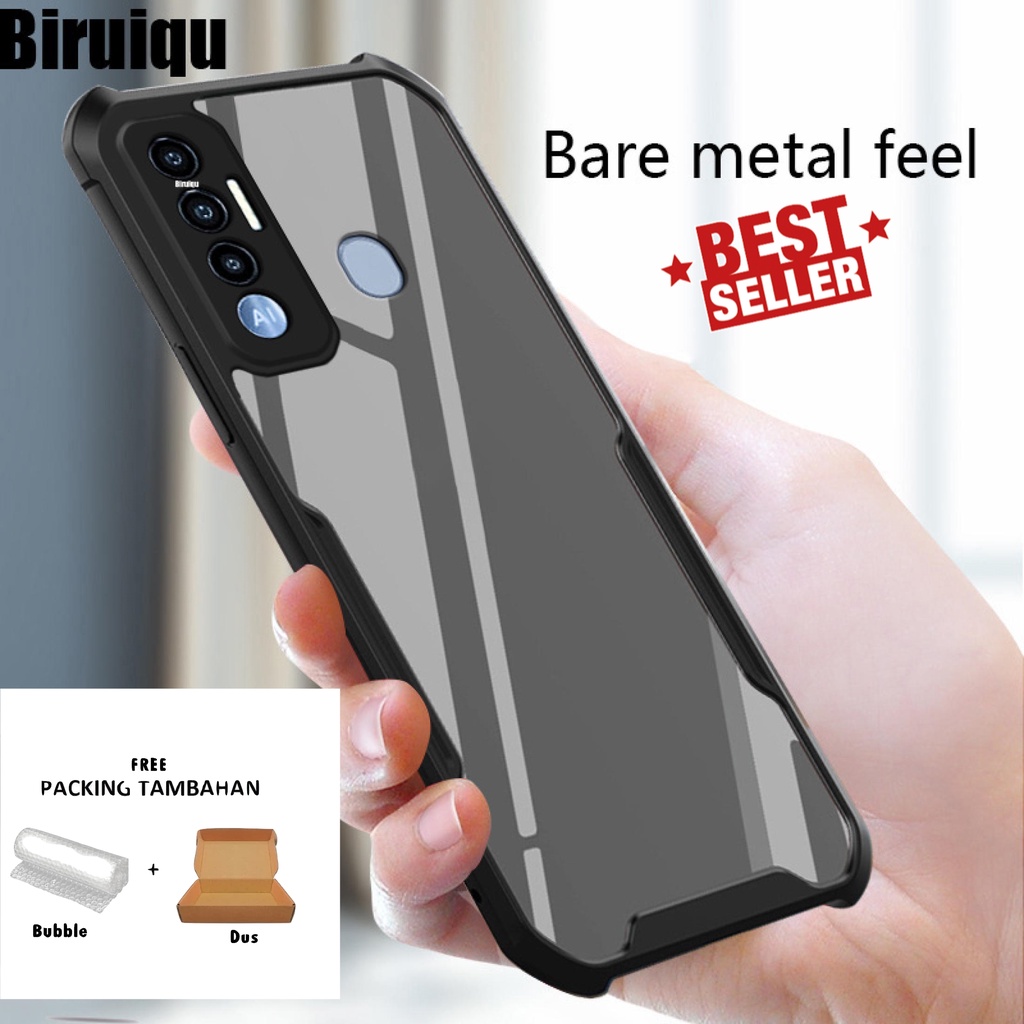 Jual Case Tecno Spark 7 PRO Beatle Armor Bumper Transparan Clear Bening ...