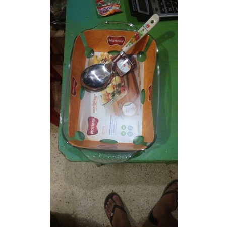 Jual Pirex pyrex Marinex Loyang kaca persegi Tempat sayur kaca persegi ...