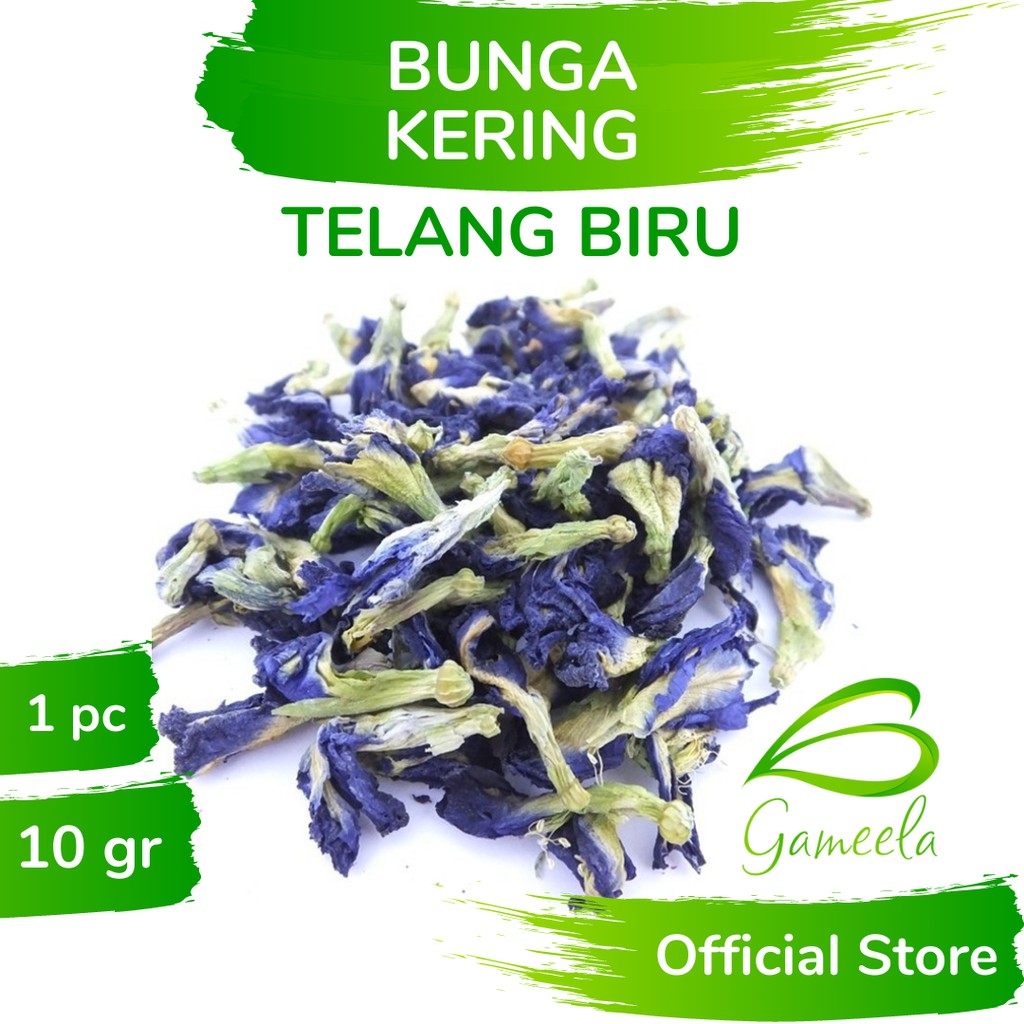 Jual Gameela Bunga Telang Kering 10 Gr Butterfly Pea Dried Flower ...