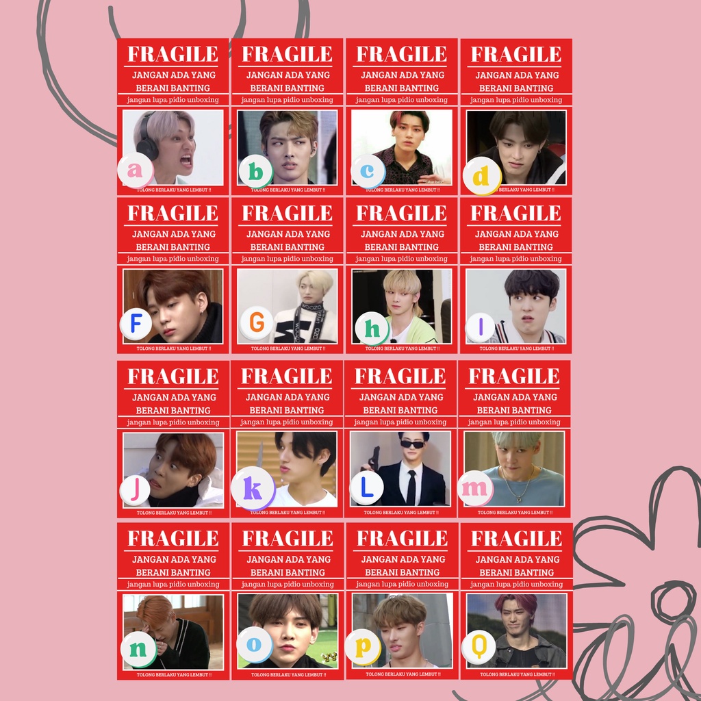 Jual STICKER FRAGILE MEME KPOP ATEEZ | Shopee Indonesia