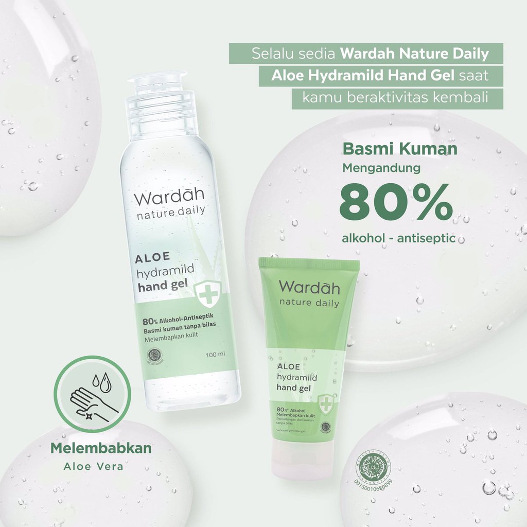Jual Wardah Aloe Hydramild Hand Gel | Shopee Indonesia
