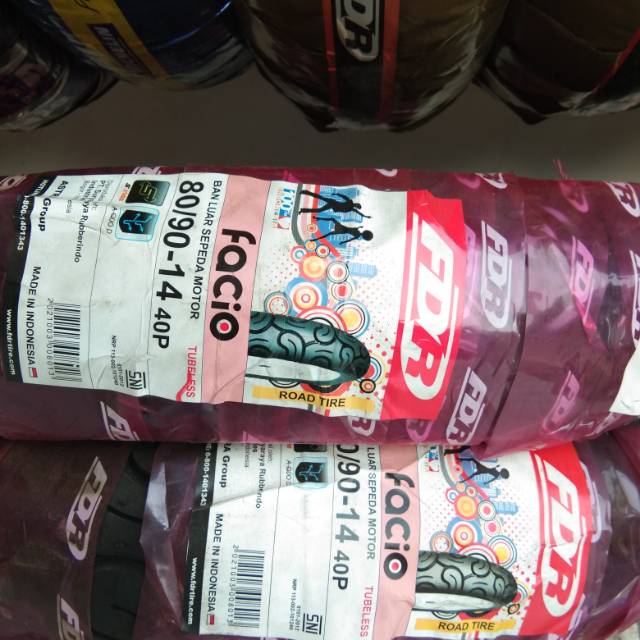 Jual Ban FDR 80/90-14 Facio Tubeles (Ban Motor matic yamaha blk / Honda ...