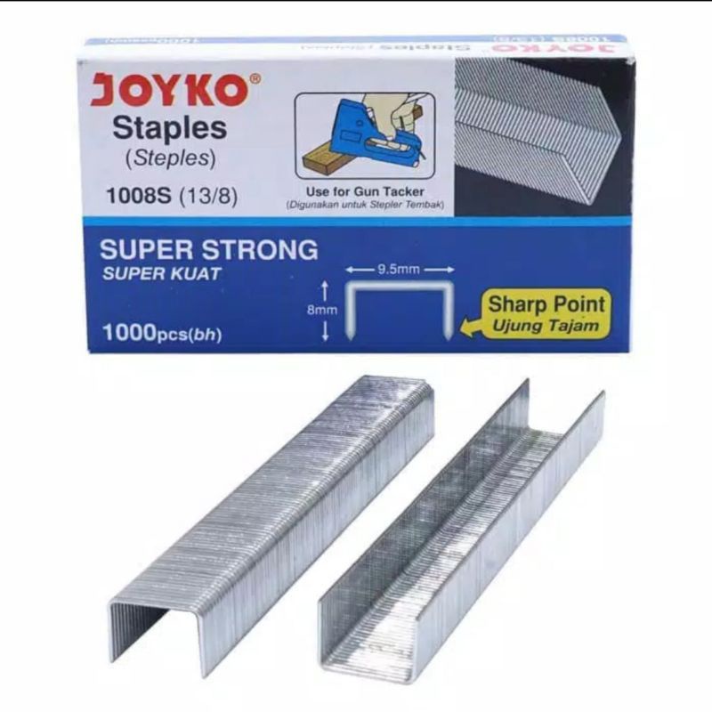 Jual Staples / Isi Stapler Tembak Joyko 1008s 13/8 | Shopee Indonesia