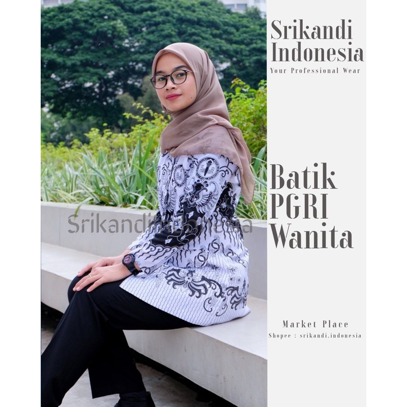 Jual Seragam Batik PGRI Motif Kusuma Bangsa Asli , Furing Katun Premium ...