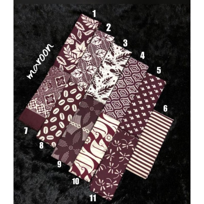 Jual KAIN BATIK CAP WARNA COKLAT MAROON MARUN 2X1 METER | Shopee Indonesia