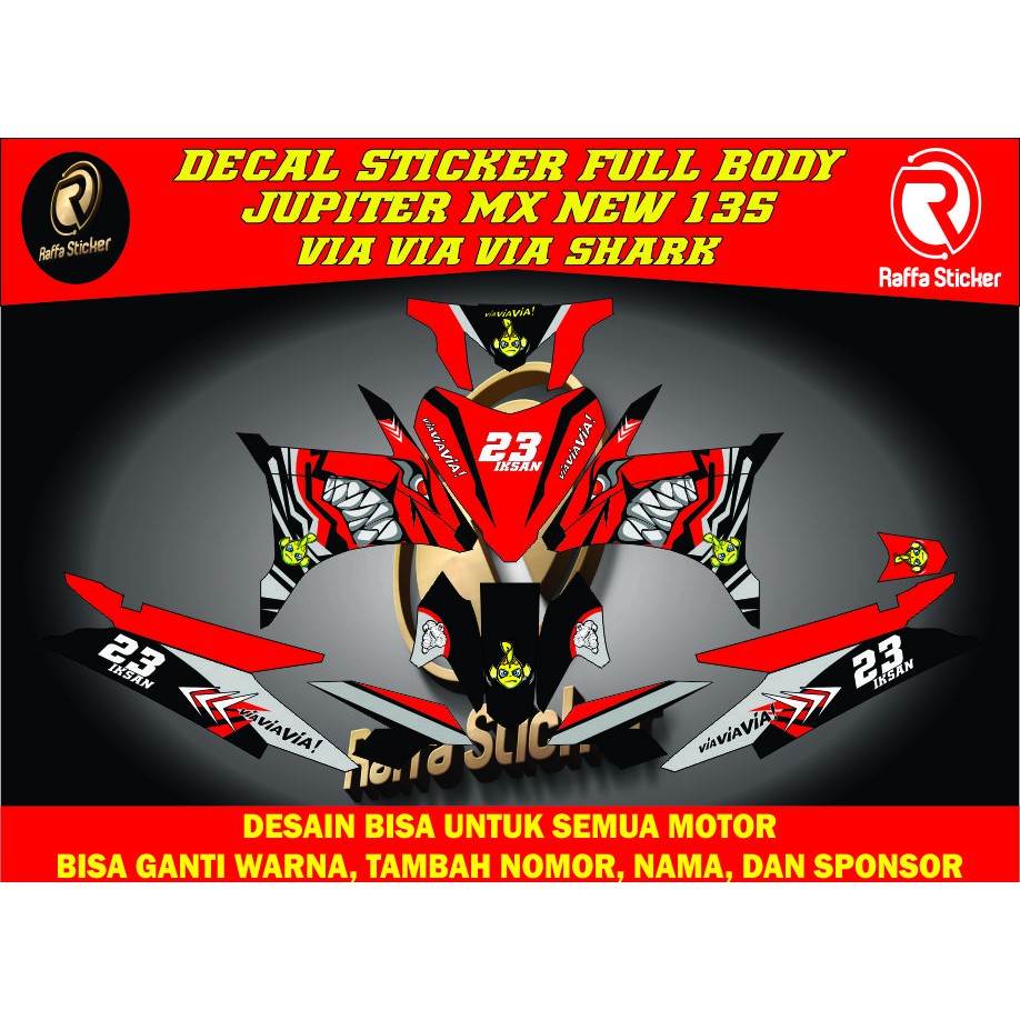 Jual stiker jupiter mx new decal jupiter mx 135 decal jupiter mx new ...
