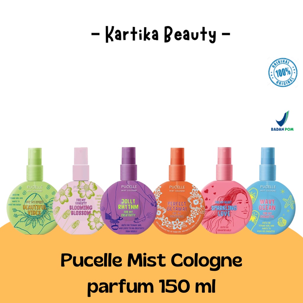 Jual PUCELLE MIST COLOGNE BESAR 150 ML PARFUM PUCEL BOTOL PLASTIK ...